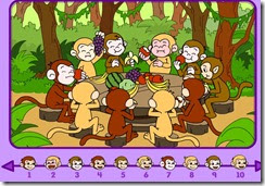 Miss Olvido and friends: TEN LITTLE MONKEYS and HEAD AND SHOULDERS